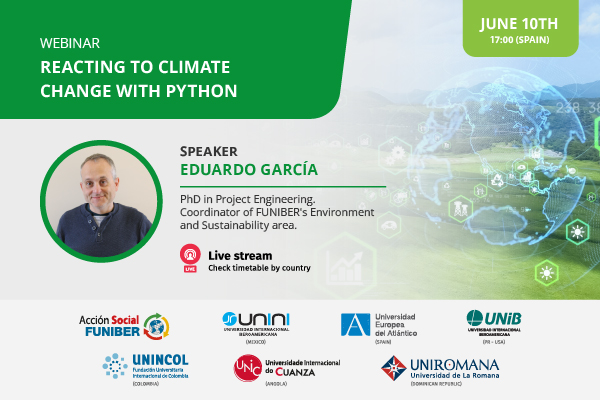 UNIB organizes the webinar «Reacting to climate change with Python ...